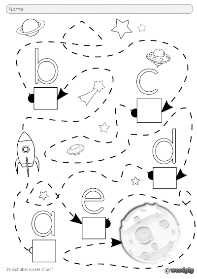 Alphabet Rocket Chart 1