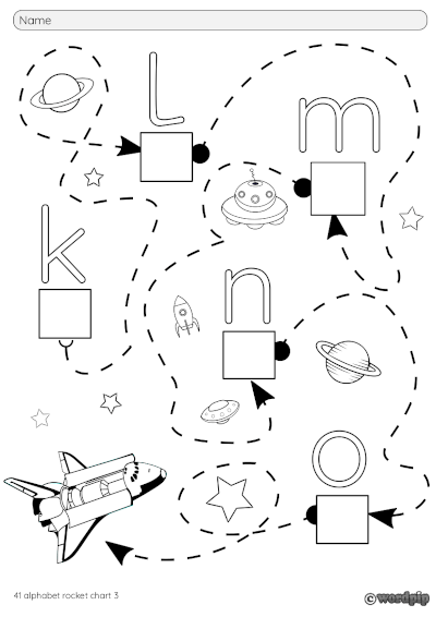 Alphabet Rocket Chart 3