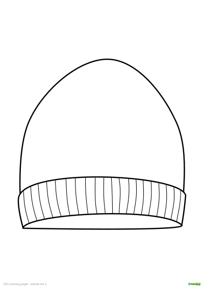 Free Beanie Hat Coloring Pages — Printable PDF Designs
