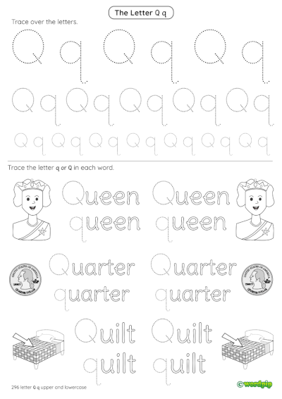 Letter Q Worksheet 3