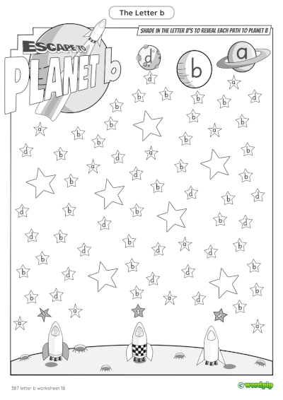 Letter b Worksheets