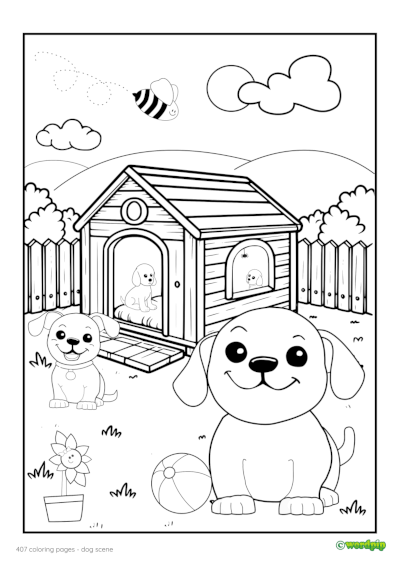 Coloring Pages - Dogs