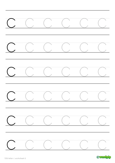 Letter c Worksheet 6