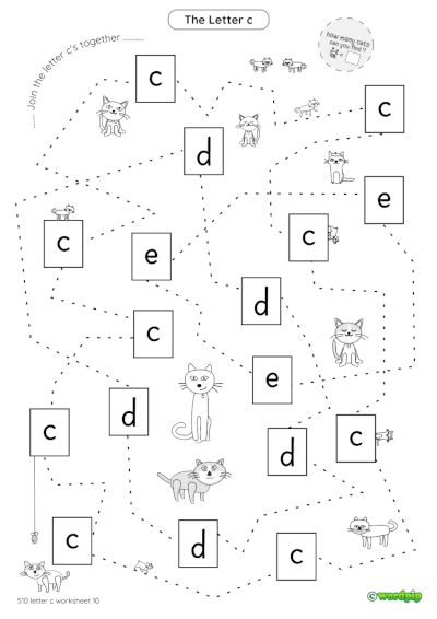 Letter c Worksheets