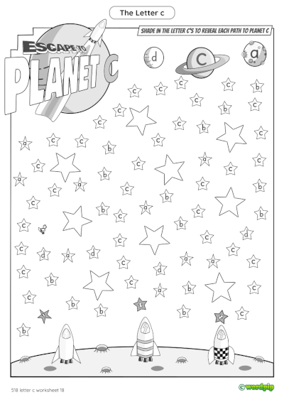 Letter c Worksheets