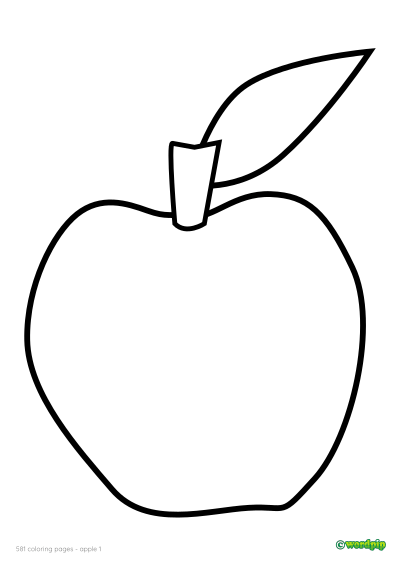 Coloring Pages - Apples