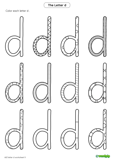 Letter d Racing Car Maze PDF - Preschool Worksheet