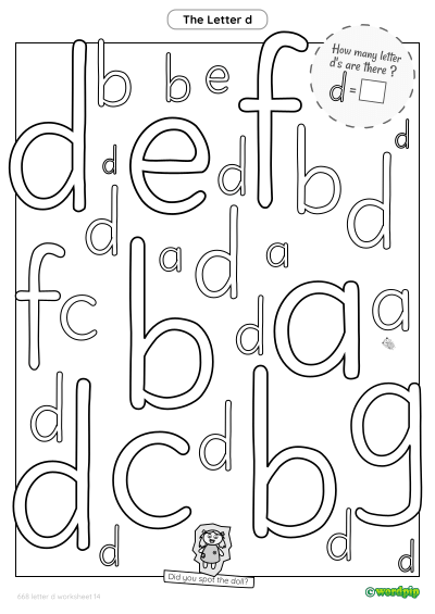 Letter d Worksheets