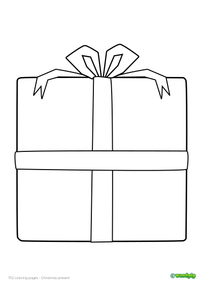 Coloring Pages - Christmas present