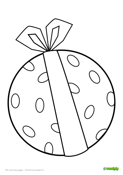 Coloring Pages - Christmas present