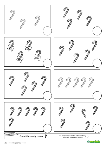 Counting - Count the Candy Canes