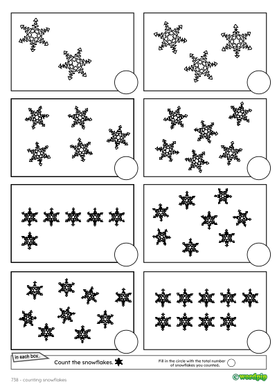 Counting - Count the Snowflakes