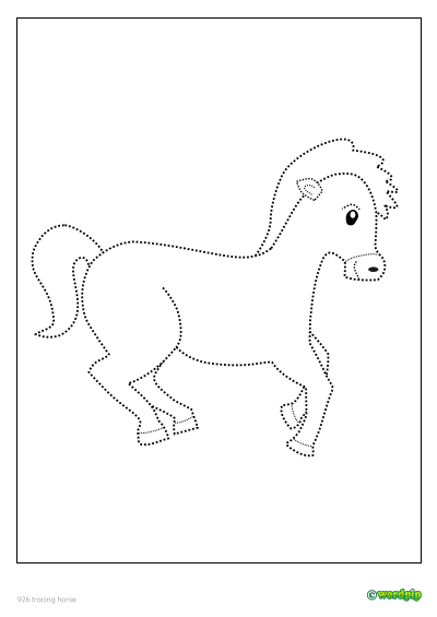 Tracing horse