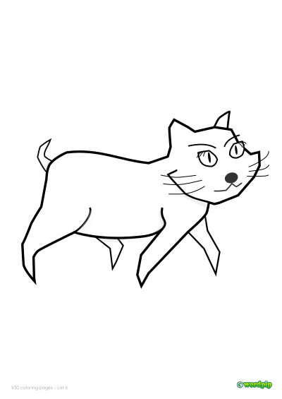Cute Cat Coloring Pages | Free Printable Kitten Drawings to Download
