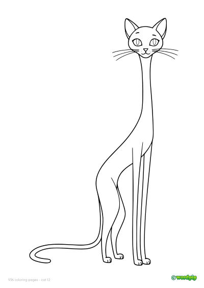 Cute Cat Coloring Pages | Free Printable Kitten Drawings to Download