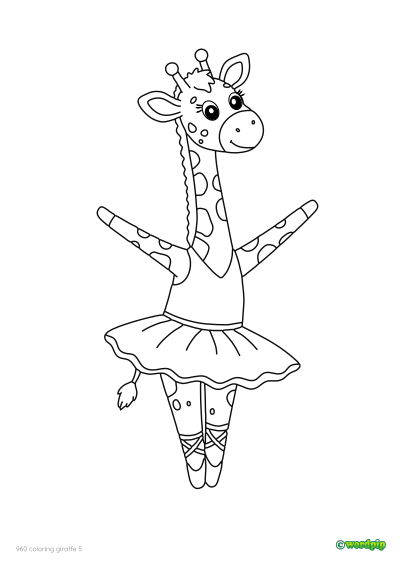 Free Printable Giraffe Coloring Pages PDF | Kids Fun Animals Activity ...