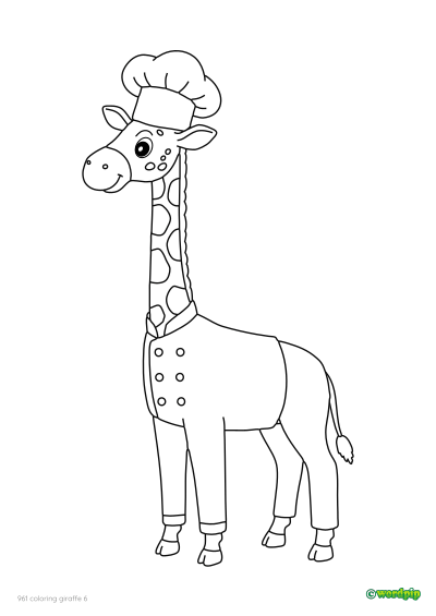 Free Printable Giraffe Coloring Pages PDF | Kids Fun Animals Activity ...