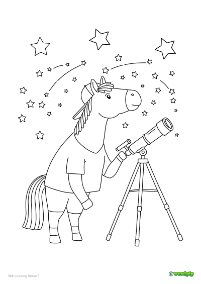 Free Printable Horse Coloring Pages PDF | Kids Fun Animals Activity Sheets