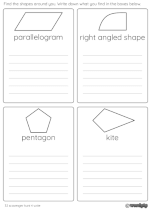 Scavenger hunt - shapes 5 - write what you find