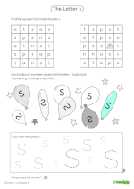 Letter s Worksheet 6