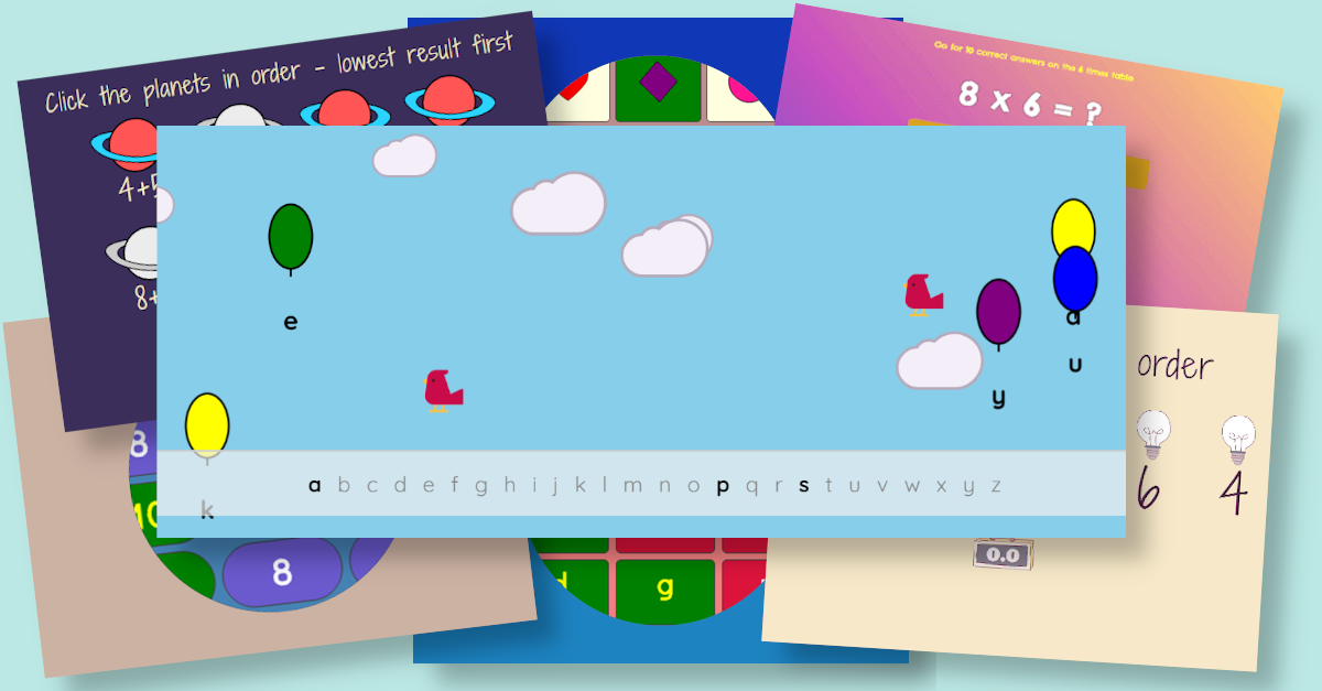 A to Z Balloon Popping Game