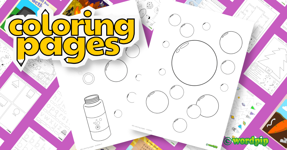 Coloring Pages - Bubbles