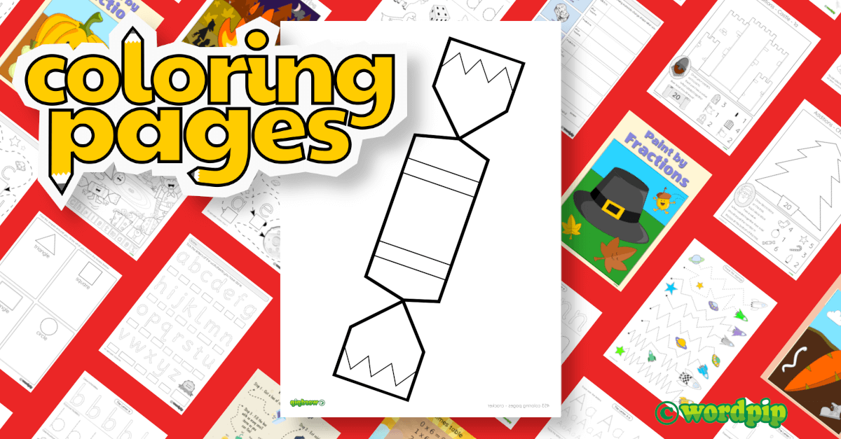 Coloring Pages - Christmas Cracker