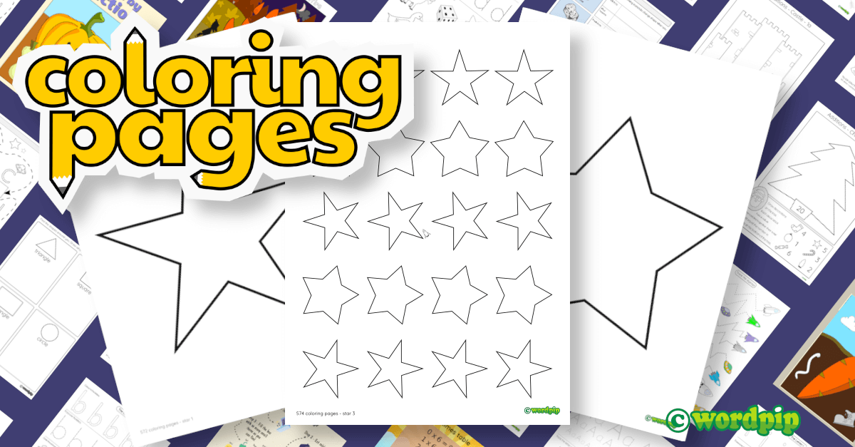 Coloring Pages - stars