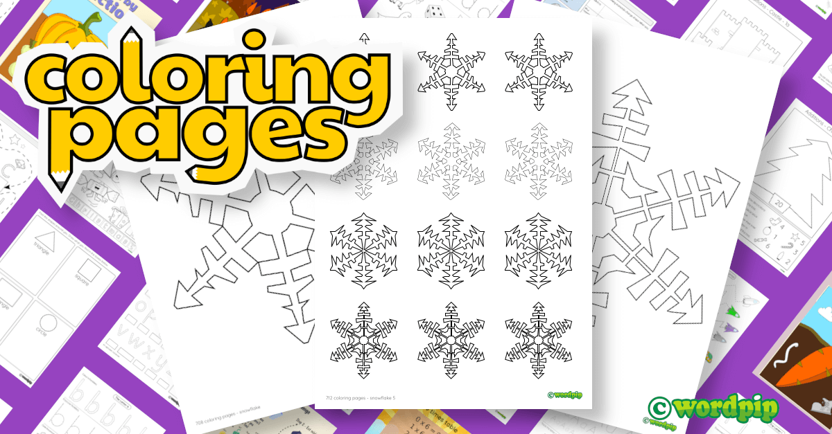 Coloring Pages - Snowflake