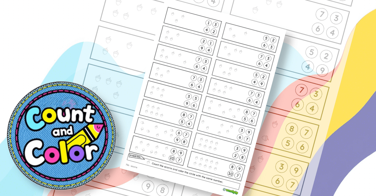 Counting - Count the acorns