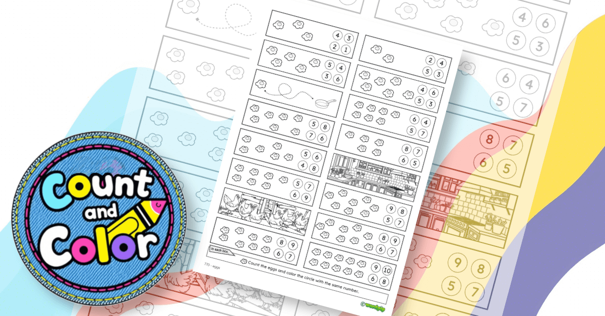 Count and Color - Eggs