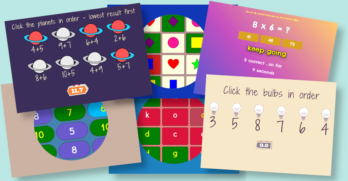 Games and puzzles to help improve literacy and numeracy