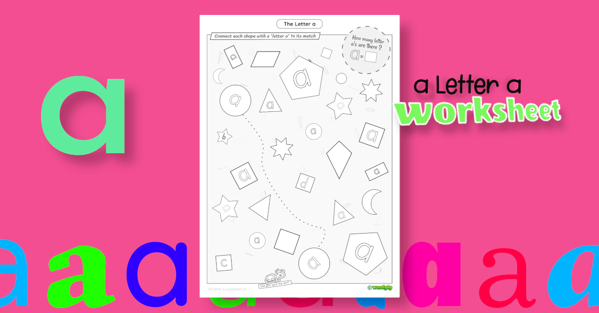 Letter a Worksheet 22