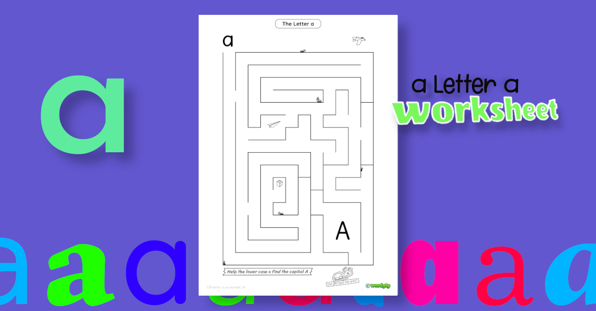 Letter a Worksheet 24
