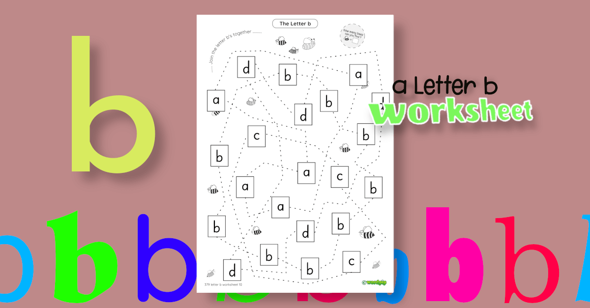 Letter b Worksheet 10