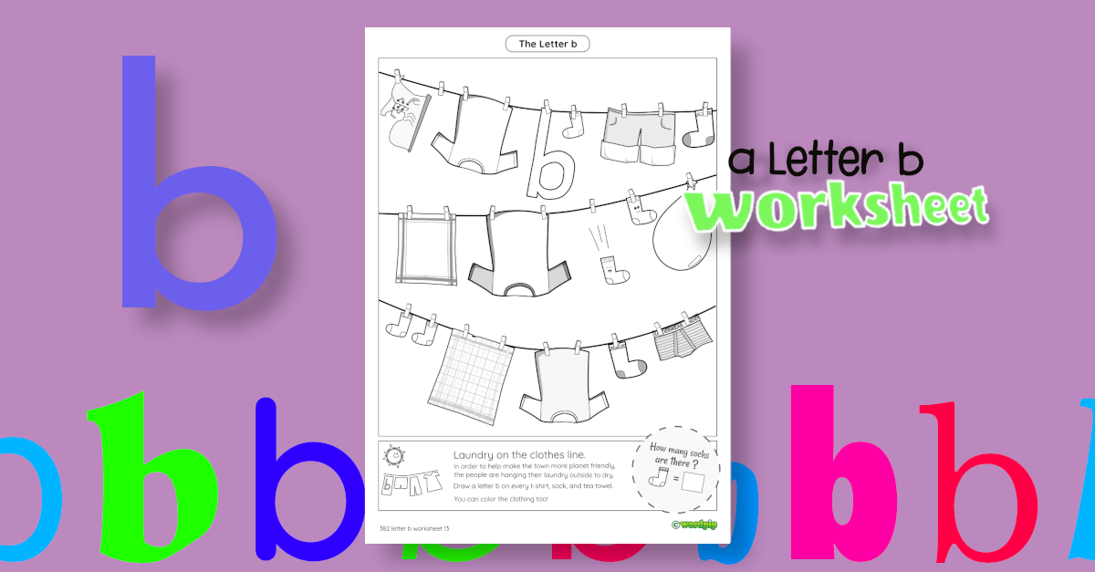 Letter b Worksheet 13