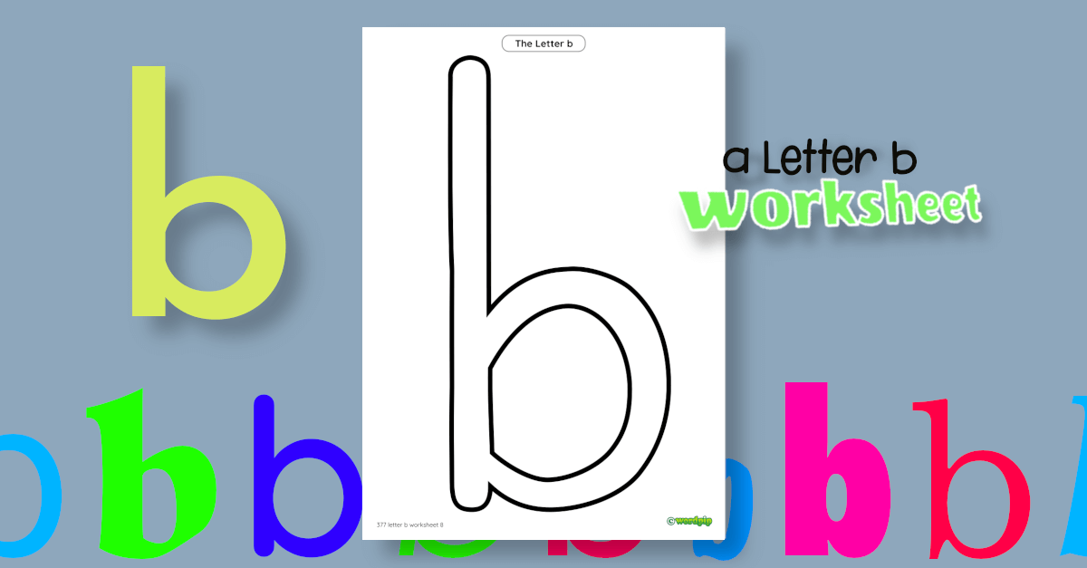 Letter b Worksheet 8