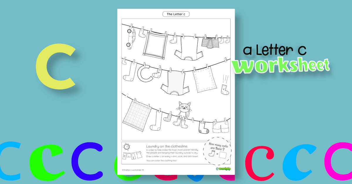Letter c Worksheet 13