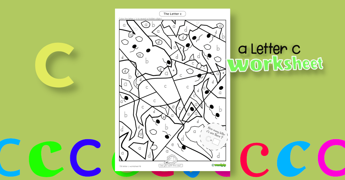 Letter c Worksheet 16