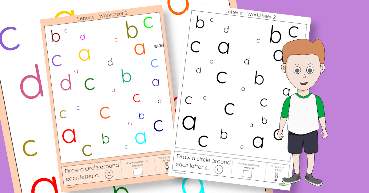 Letter c Worksheet 2