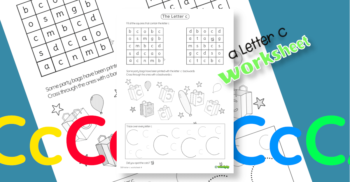 Letter c Worksheet 4