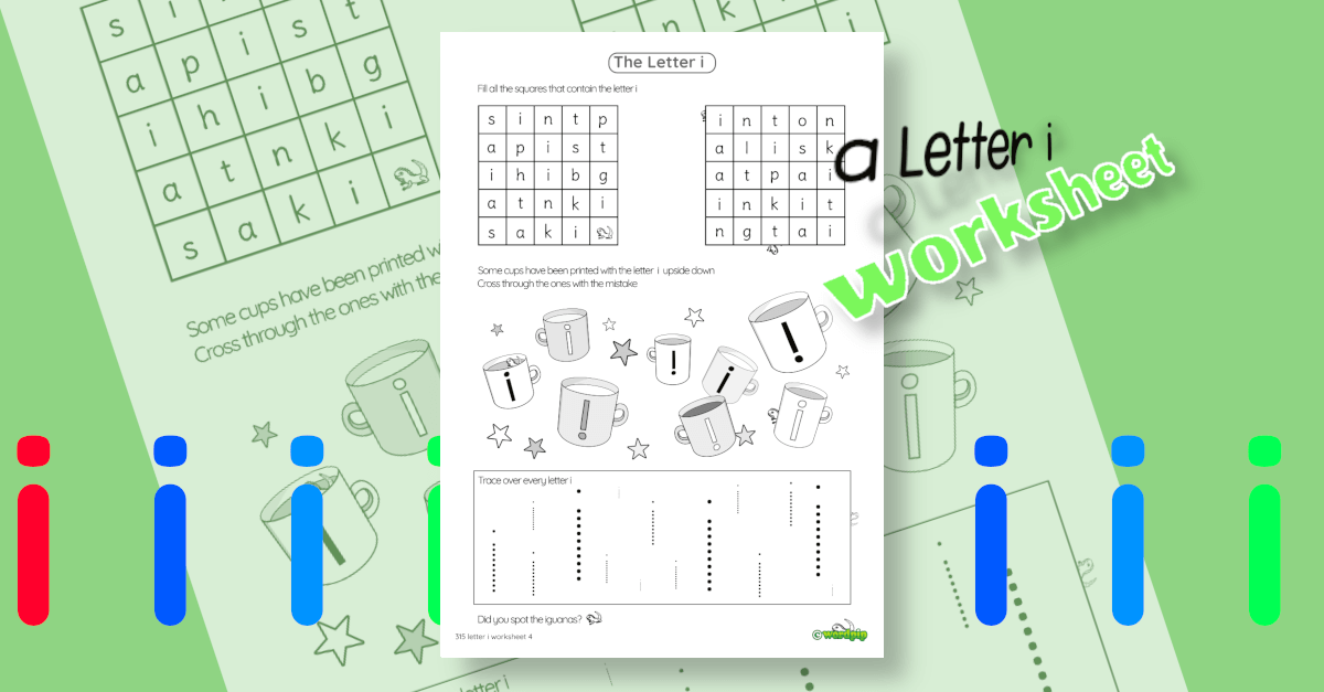 Letter i Worksheet 4