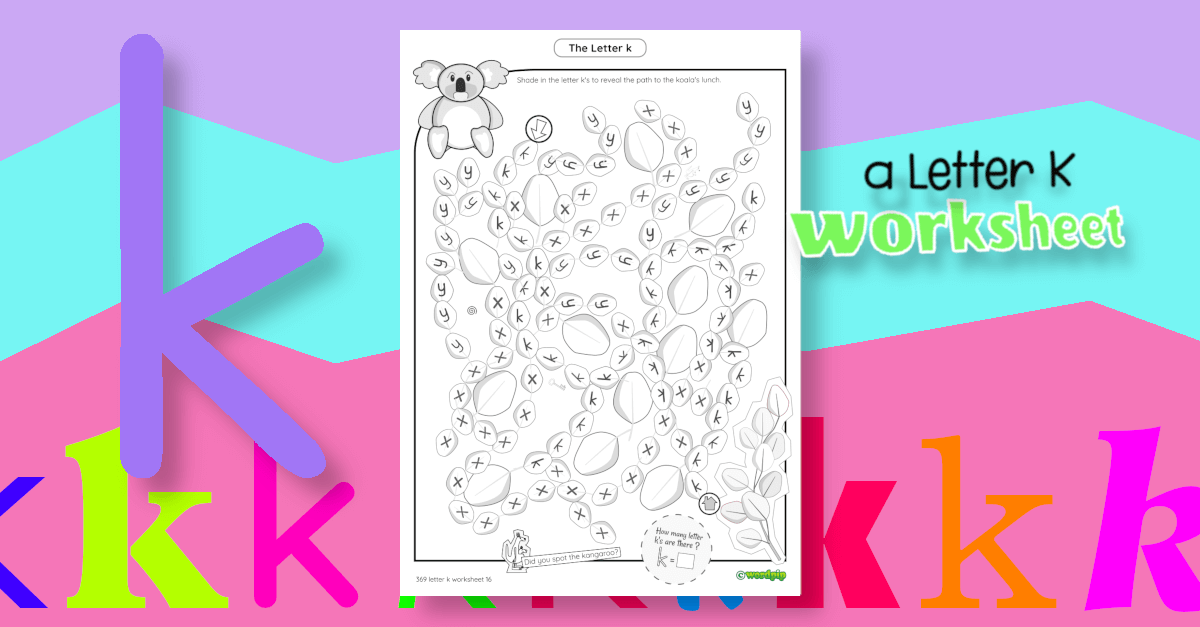 Letter k Worksheet 17