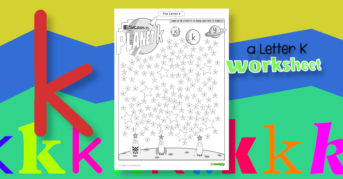 Letter k Worksheet 18