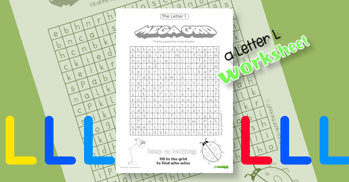 Letter l Worksheet 5