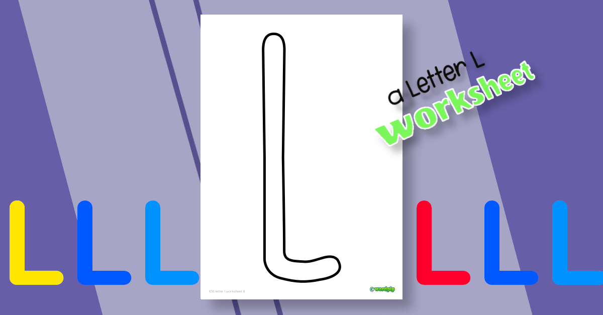 letter l Worksheet 8
