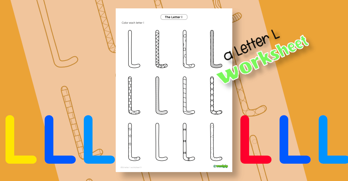 Letter l Worksheet 9