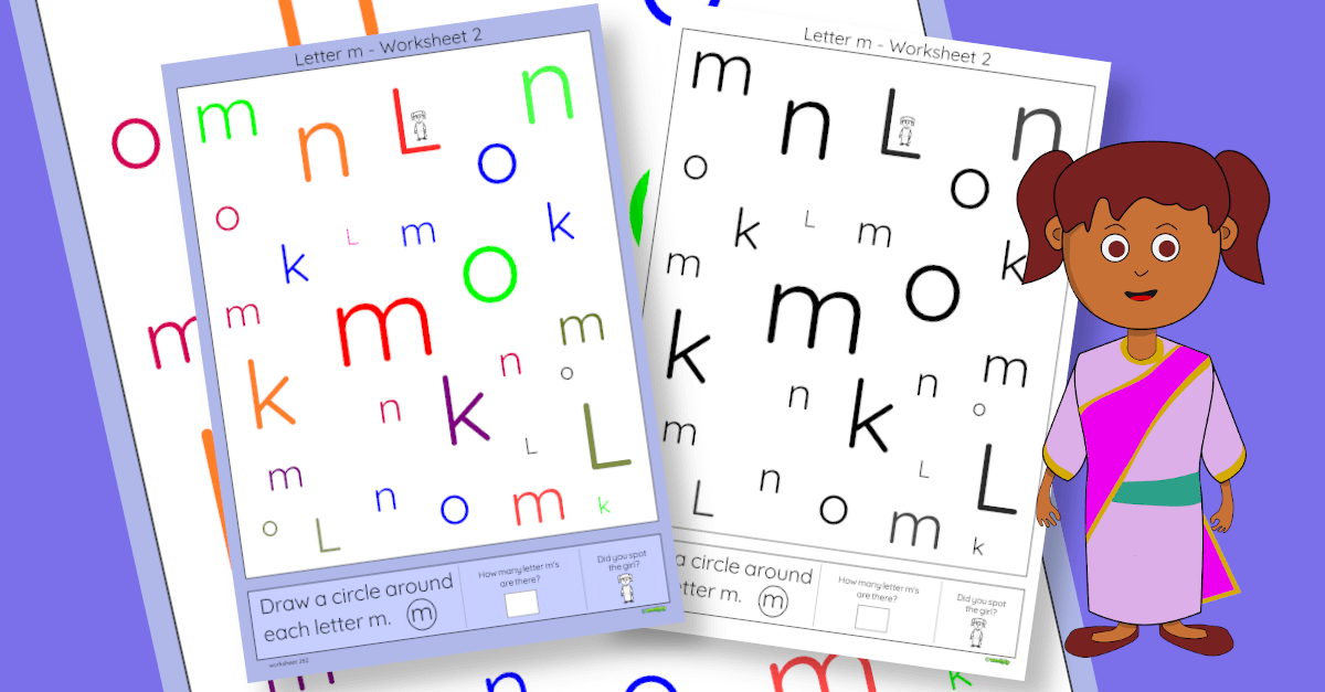 Letter m Worksheet 2