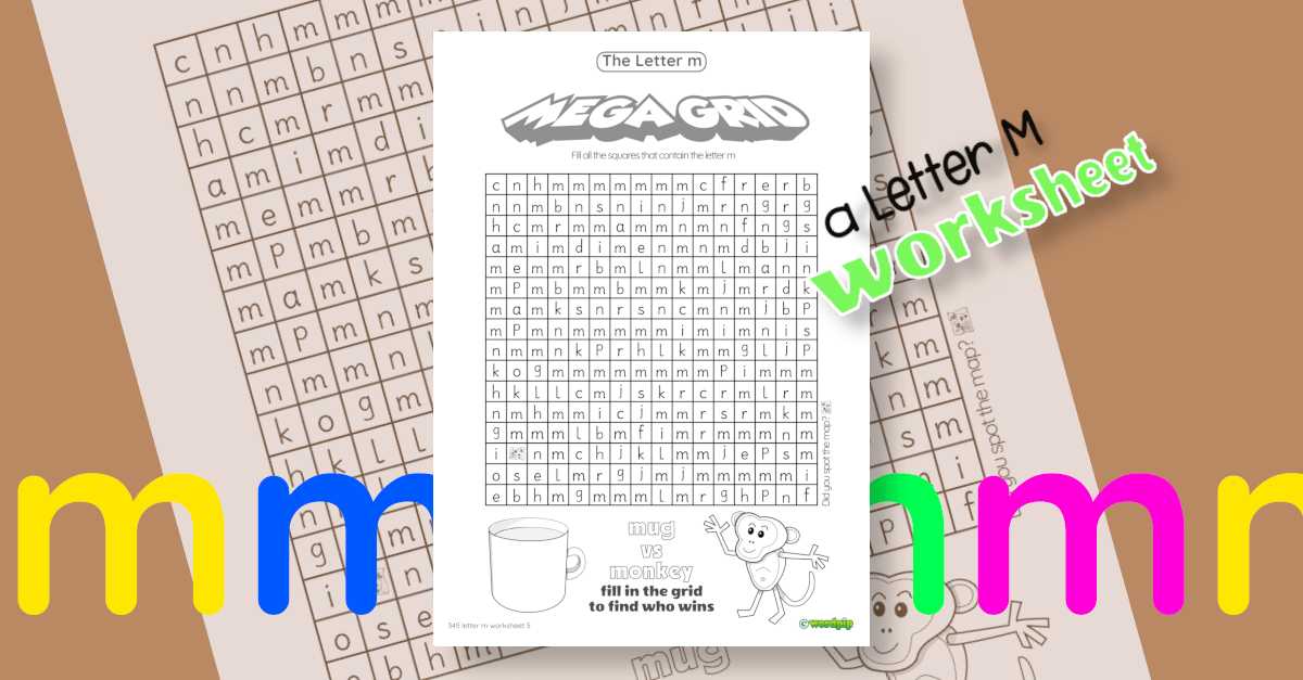 Letter m Worksheet 5