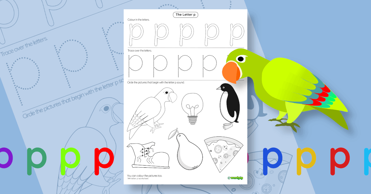 Letter p Worksheets
